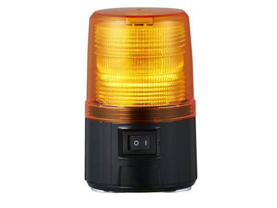 PFH-BT-Y FEU FLASH LED ORANGE Ø100 SUR BATTERIE Patlite | Difluid